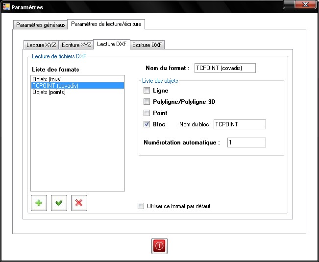 CXD - Logiciel de conversion de fichiers aux formats XYZ et DXF